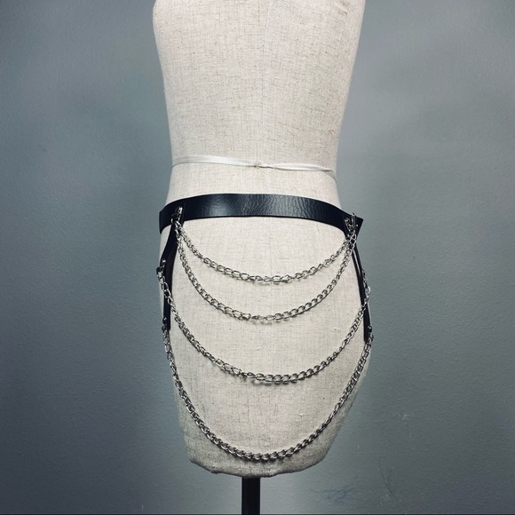 Unlisted | Accessories | Host Pickchest Layered Chain Harness Belt Set ...